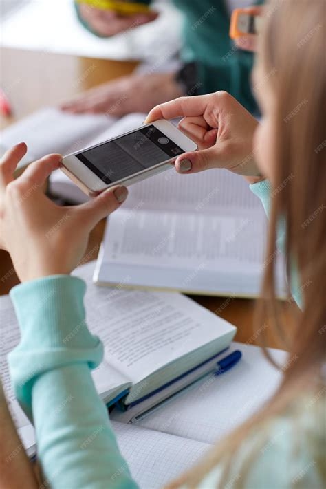 Premium Photo People Education Technology And Exam Concept Close