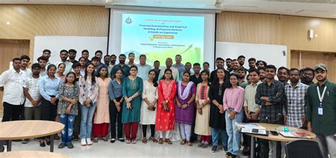 Iit Bhubaneswar Organizes Training On Financial Econometrics And Empirical Modeling Of Financial