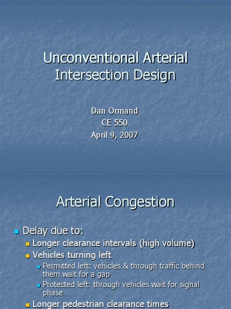 Pdf Unconventional Arterial Intersection Design Dokumen Tips