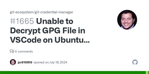 Unable To Decrypt GPG File In VSCode On Ubuntu 24 04 Without First