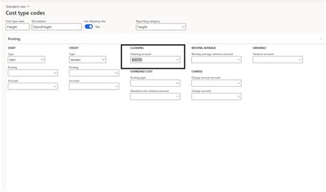 D365 Set Up Cost Type Code In Landed Cost Module