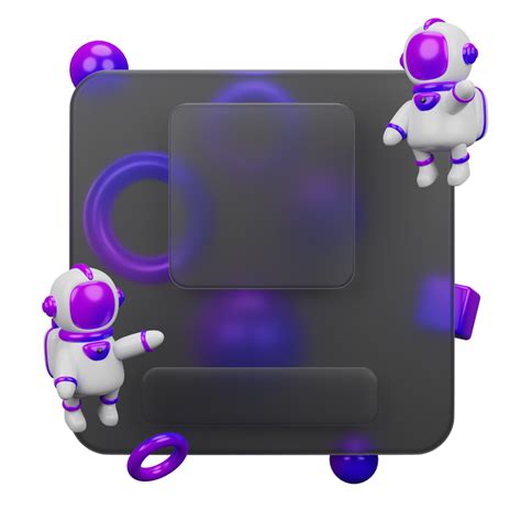 3d Rendering Of Glassmorphism Design With Astronaut And Rocket 44818029 Png