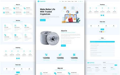free cryptocurrency website template download html codex