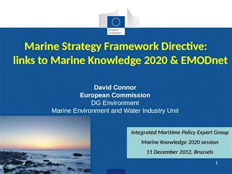 Pptx Marine Strategy Framework Directive Links To Marine Knowledge