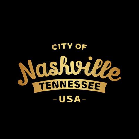Nashville Tennessee Usa Nashville Logo Design Template Vector And