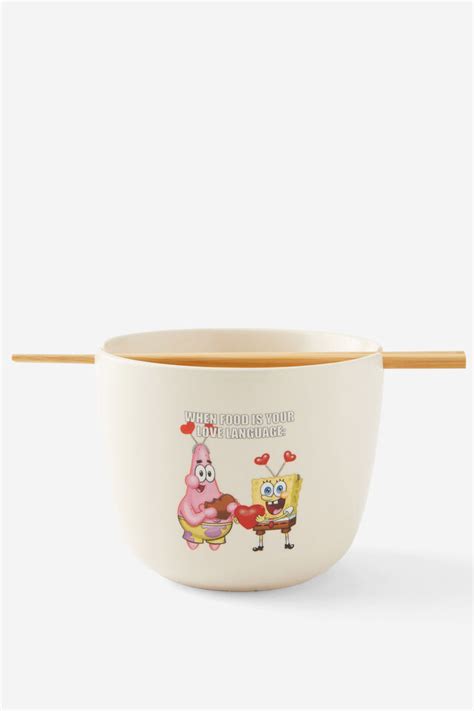 Typo Noodle Bowl Fun Cartoon Design