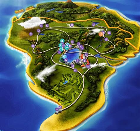 Mundo JurÁsico Jurassic World Este Es El Mapa Del Parque