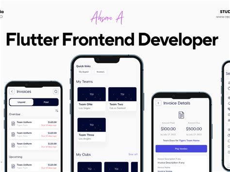 Mobile App Frontend Development Using Flutter Upwork