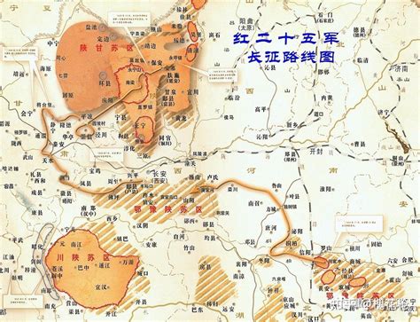 中国工农红军长征路线图and红一方面军发展沿革和战斗序列 知乎
