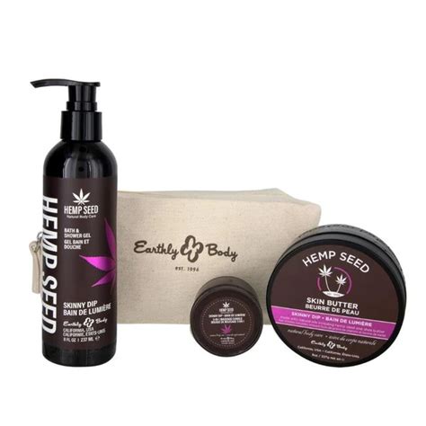 Hemp Seed Holiday Bag Skinny 3 In 1 Candle By Earthly Body Male Q