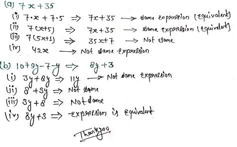 Solved Identifying Equivalent Algebraic Expressions For Each Expression Course Hero