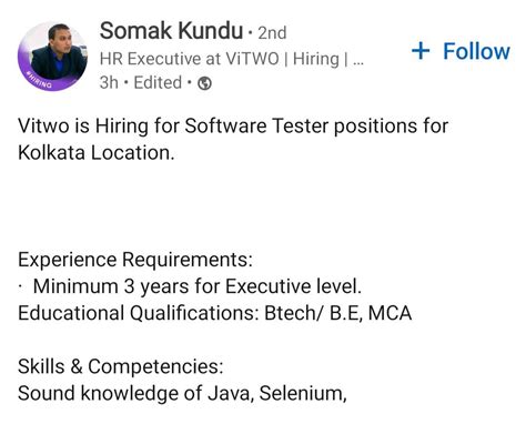 Sneh Gupta On Linkedin Qa Kolkata Selenium Java Follow Helpinghands Jobs Switch