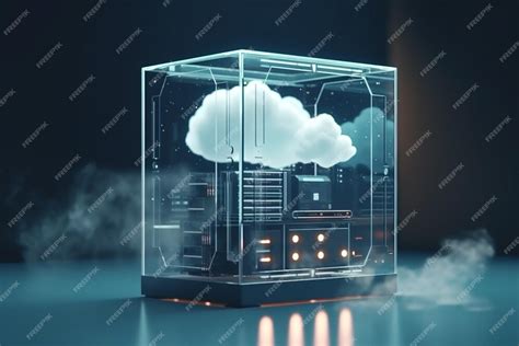 Premium Photo Storage Connect Technology Futuristic Cyber Business Computing Security Concept