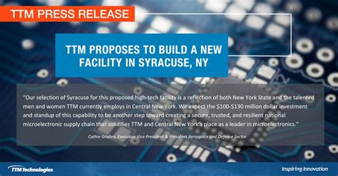 Ttm Technologies On Linkedin Ttm Technologies Inc Announces The State Of New York As The