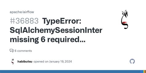 Typeerror Sqlalchemysessioninterfaceinit Missing 6 Required