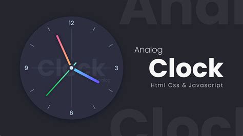 Analog Clock Design ⏲️ Html Css And Javascript Coding Snow
