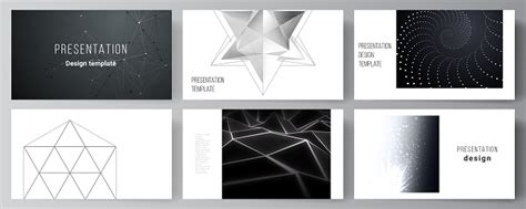 프리젠 테이션의 최소 추상 벡터 레이아웃은 디자인 비즈니스 템플릿을 슬라이드 3d 다각형 기하학적 현대 디자인 추상적 인 배경 과학 또는 기술 벡터 그림 0명에 대한 스톡
