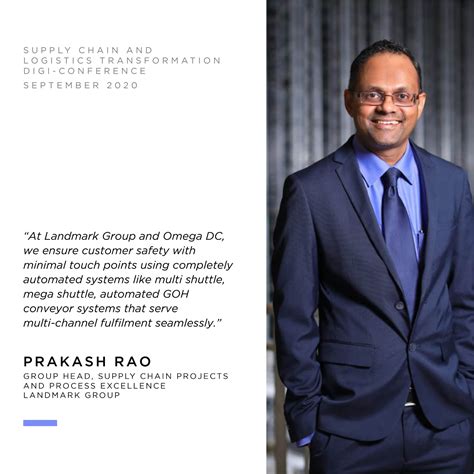 Landmark Group Prakash Rao Our Group Head Supply Chain