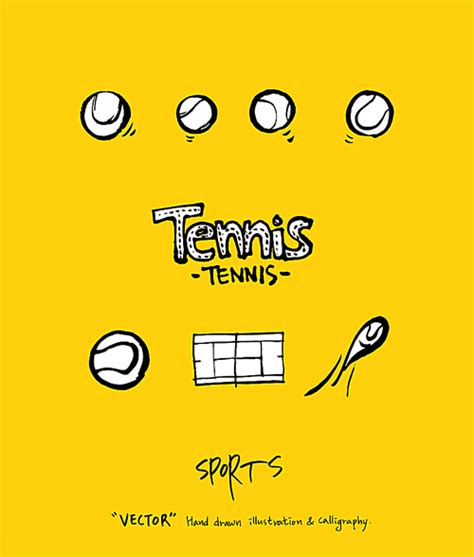 유토이미지 상세페이지 베이직샵 20998609 손으로 그린 테니스 일러스트