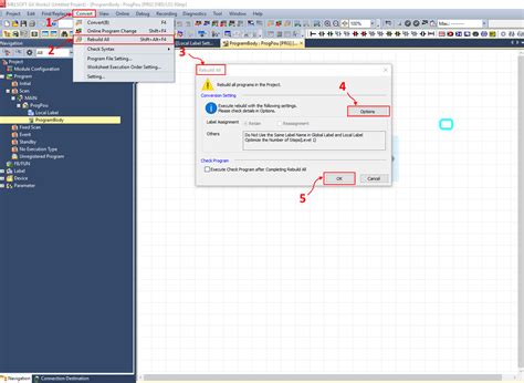 Gx Works3 Melsec Iq F Fx5 Threshold Of Free Space For Labellatch