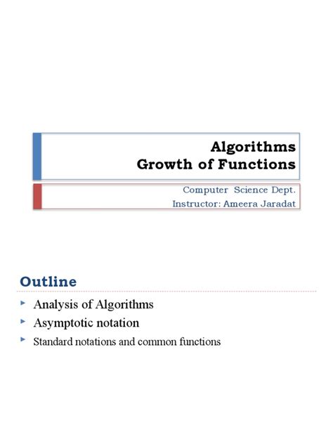 02 Cs251 Ch3 Functions Growth Download Free Pdf Time Complexity