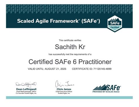 Sachith K R On Linkedin Agileframework Safe Projectmanagement