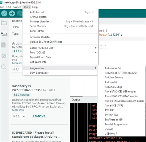Where Is Programmer Menu Item Ide 2 X Arduino Forum