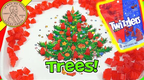 Twizzlers Christmas Trees Cherry Flavored Candy Review Youtube