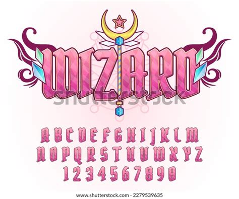 Decorative Editable Wizard Text Effect Vector Stock Vector Royalty
