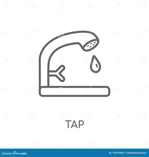 Tap Linear Icon Modern Outline Tap Logo Concept On White Backgr Stock