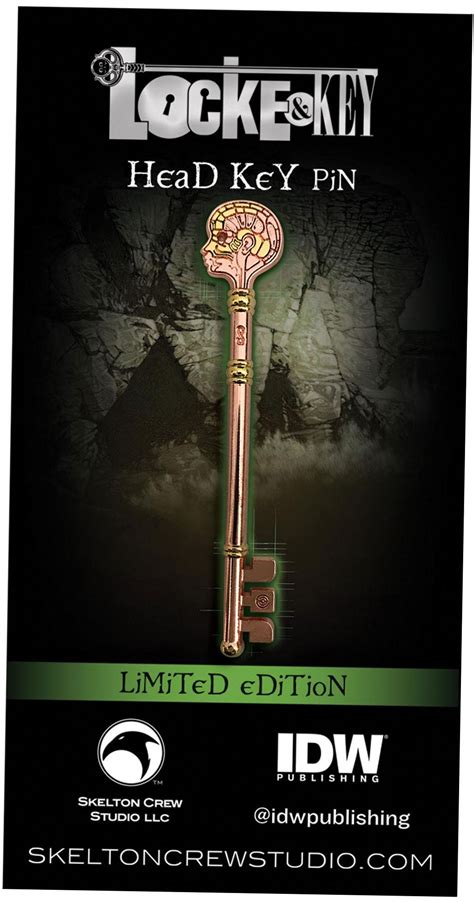 Locke And Key Limited Edition Head Key Pin Etsy