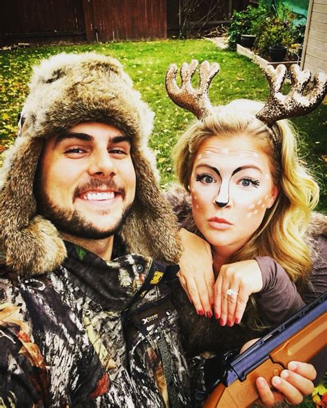 Deer And Hunter Halloween Costume Couple Halloween Costumes