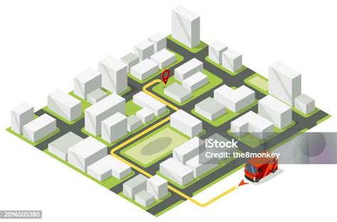 배달 서비스 등각 투영 벡터 그림입니다 소포 운송지도 트럭 배달 배송지 물류 및 유통 3d 개념 웹사이트 앱 디자인 3차원 형태에 대한 스톡 벡터 아트 및 기타 이미지