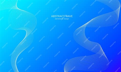 Premium Vector Abstract Wave Element For Design Colorful Background
