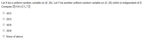 Solved Let X Be A Uniform Random Variable On Let Y Chegg Com
