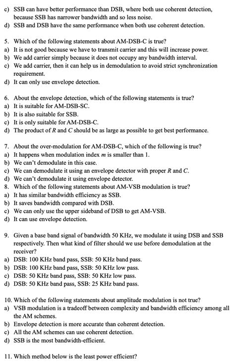 Solved Chapter 7— Part 1 1 Is Ssb Modulation More Suitable