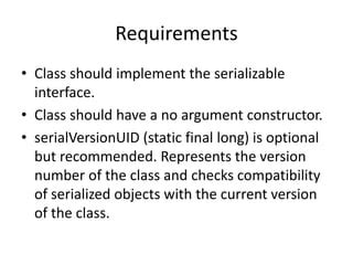 Java Serialization PPT