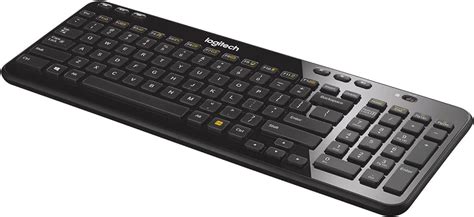 Amazon Com Logitech K Wireless Usb Desktop Keyboard Compact Full Keyboard Year Battery