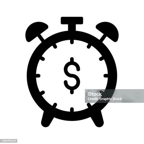 시간의 개념 벡터를 보여주는 스톱워치 내부의 달러 기호는 돈 프리미엄 아이콘입니다 계시기에 대한 스톡 벡터 아트 및 기타 이미지 계시기 금융 미국 통화 Istock