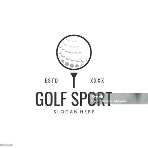 골프 벡터 로고 템플릿입니다 골프 선수권 대회 아이콘입니다 개념에 대한 스톡 벡터 아트 및 기타 이미지 개념 경기 스포츠 경쟁 Istock