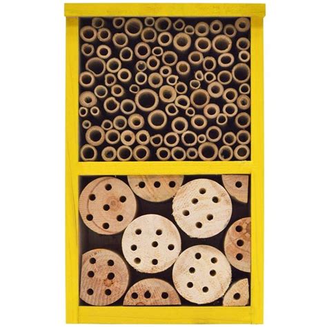 Natures Way Better Gardens Large Bee House Yellow Pwh5 Bee House Amazing Gardens Solitary