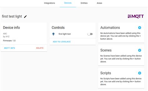 Can I Assign An Mqtt Room Sensor To An Area Configuration Home