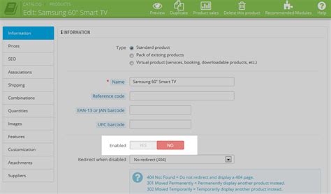Disabling Products Within Prestashop 16 Inmotion Hosting