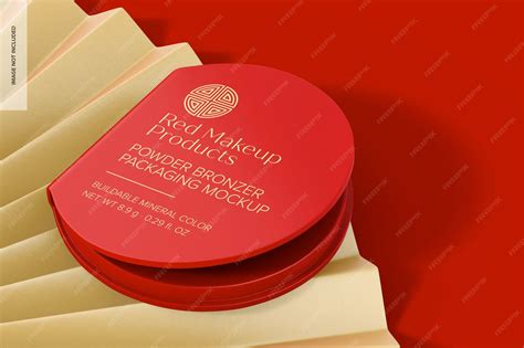 Premium Psd Powder Bronzer Packaging Mockup Perspective