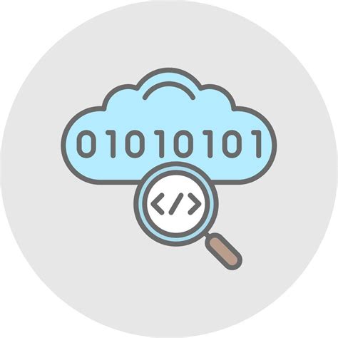 Cloud Coding Line Filled Light Icon 44089192 Vector Art At Vecteezy