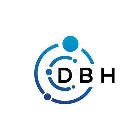Dbh Letter Logo Design On White Background Dbh Creative Initials