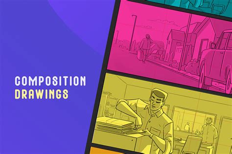 Composition Drawings Behance