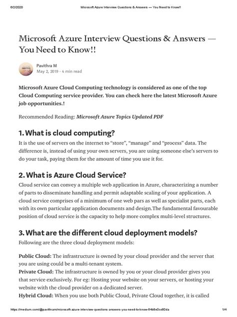 microsoft azure interview questions and answers you need to know