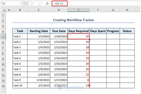 Tracker In Excel Task Tracker Progress Tracker And So On