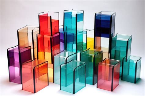 Color Coded Bins For Sorting Paper Plastic And Glass Stock Illustration Illustration Of